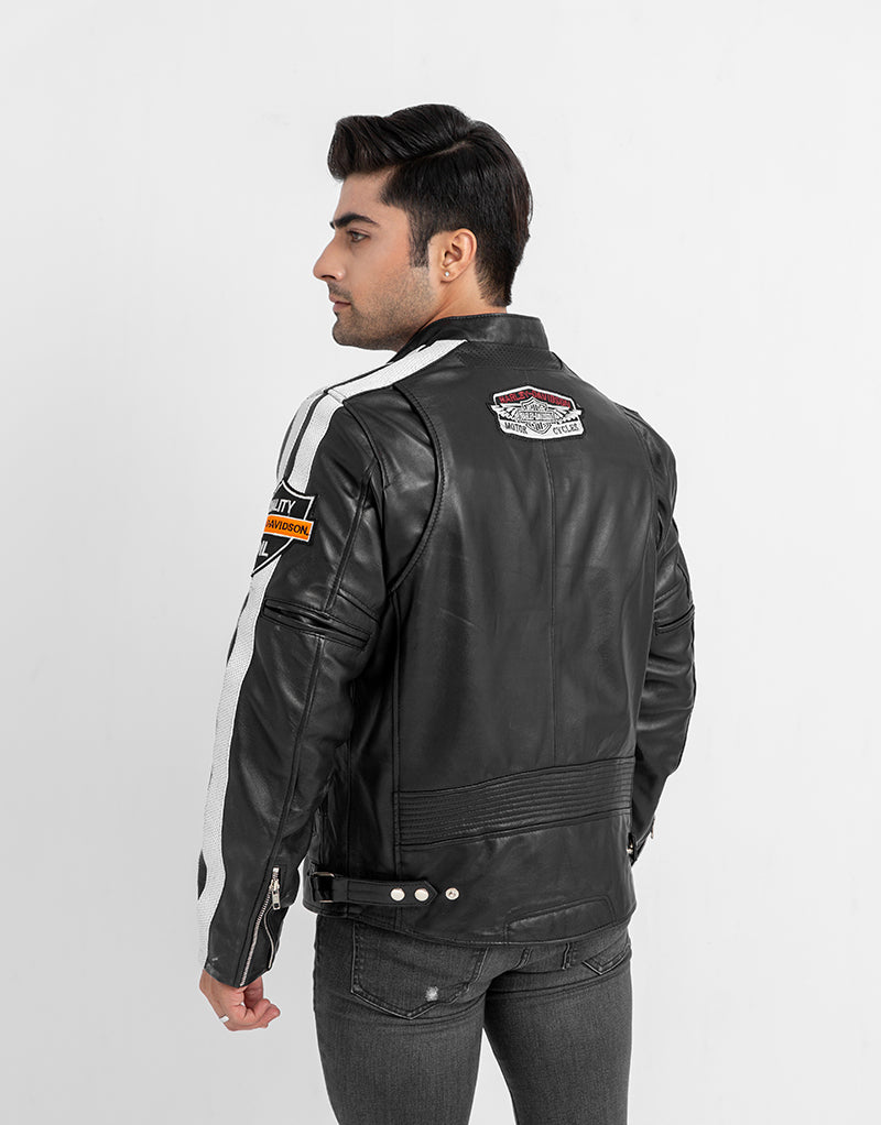 Buy Harley Davidson Reverence Stripe Trim Black Motorcycle Leather ...